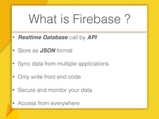 Firebase slide | PPT