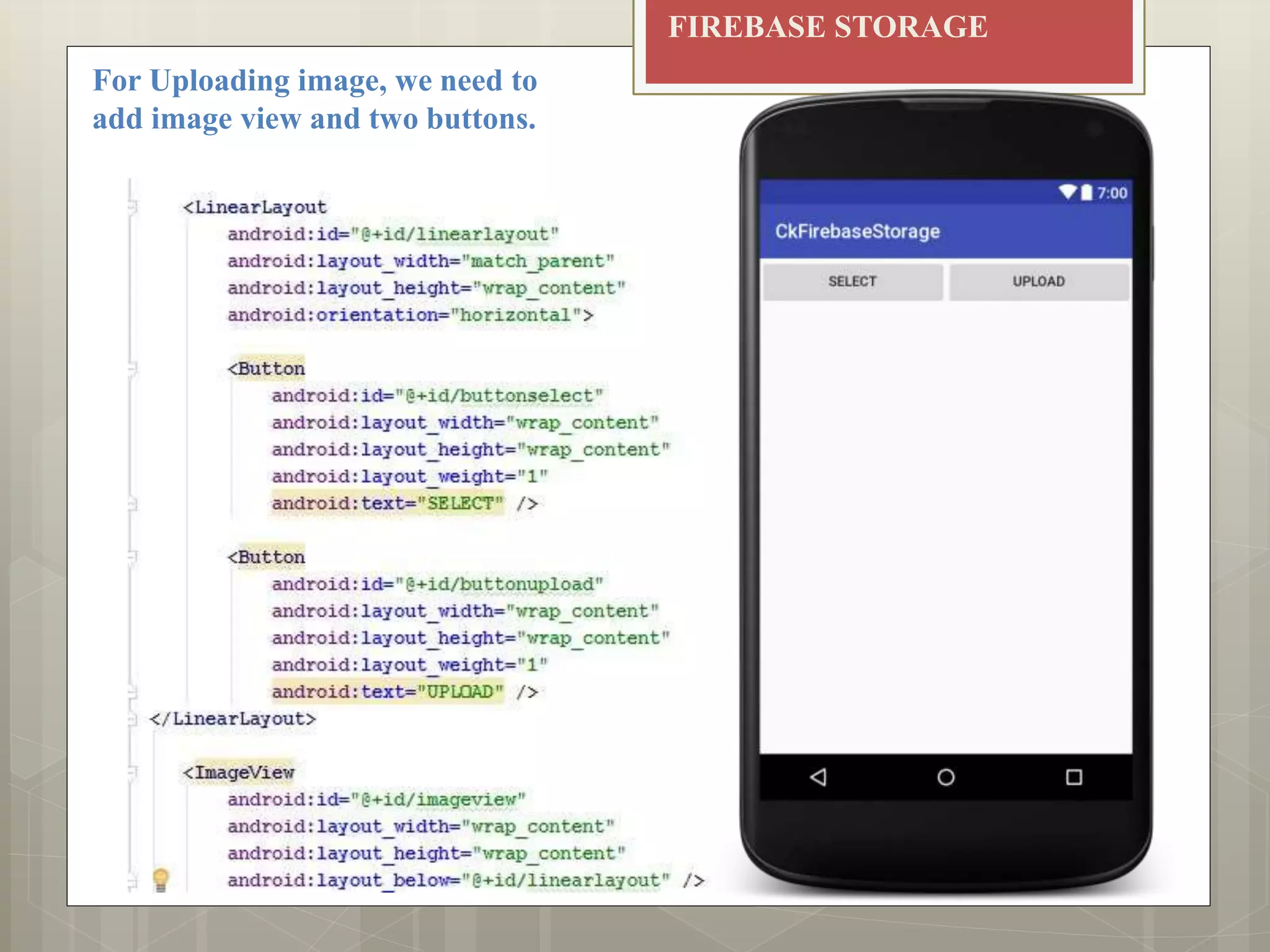 Android Firebase Storage | PPT