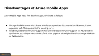 Firebase vs MongoDB Stitch vs AWS Amplify vs Azure Mobile Apps | PPT
