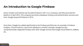 Firebase vs MongoDB Stitch vs AWS Amplify vs Azure Mobile Apps | PPT