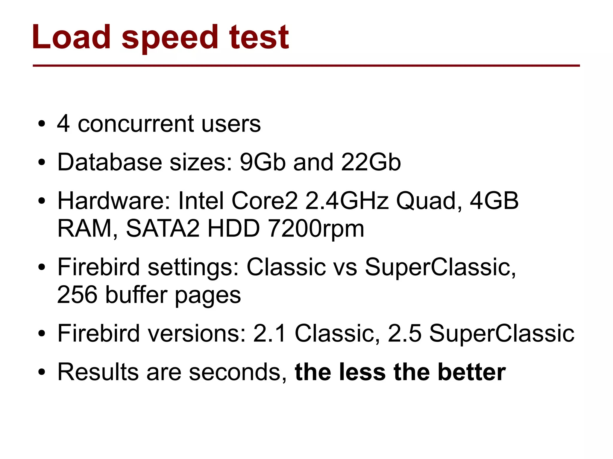 Firebird.performance.testing | PDF