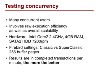 Firebird.performance.testing | PDF | Databases | Computer Software and ...