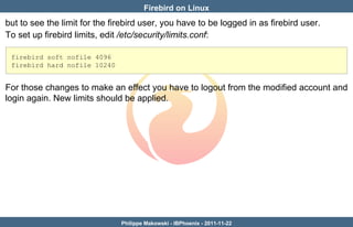 Firebird on Linux | PDF | Operating Systems | Computer Software and Applications