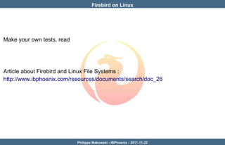 Firebird on Linux | PDF | Operating Systems | Computer Software and Applications