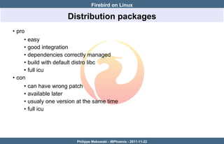 Firebird on Linux | PDF | Operating Systems | Computer Software and Applications