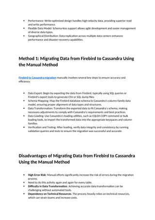 Firebird to Cassandra Migration - Ask On Data | DOCX
