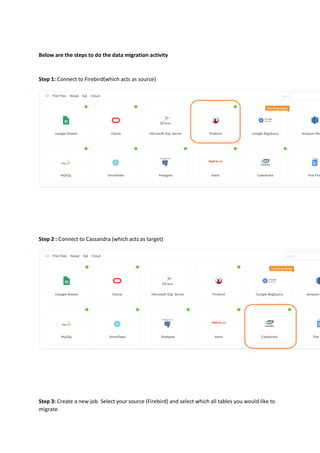 Firebird to Cassandra Migration - Ask On Data | PDF
