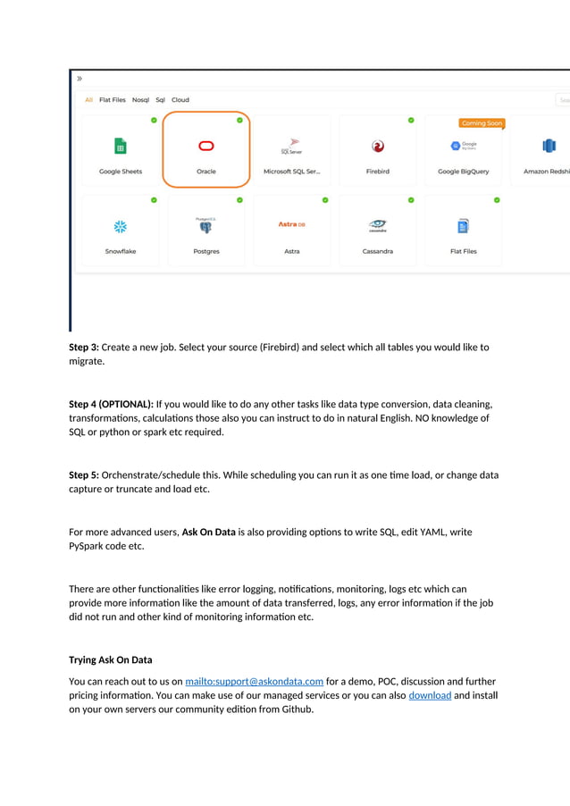 Firebird To Oracle Migration Ask On Datadocx