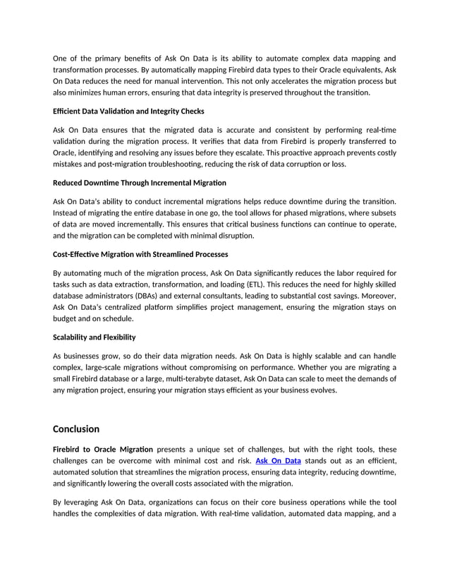 Firebird To Oracle Migration Reducing Costs And Risks With Ask On Datadocx
