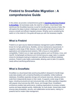 Firebird to Snowflake Migration _ A comprehensive Guide_Ask On Data.pdf