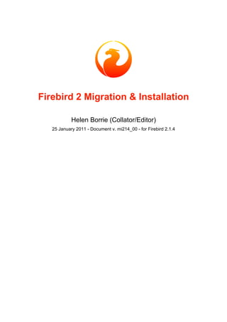 Firebird v2.1.4.installation guide | PDF | Operating Systems | Computer ...