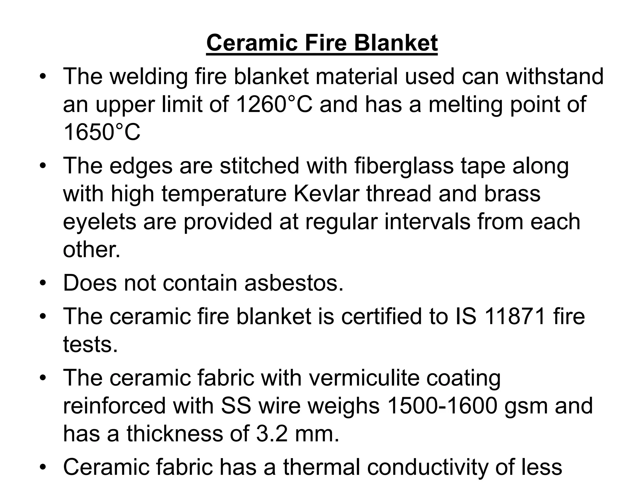 Fire Fighting Works – Fire Blanket | PPTX