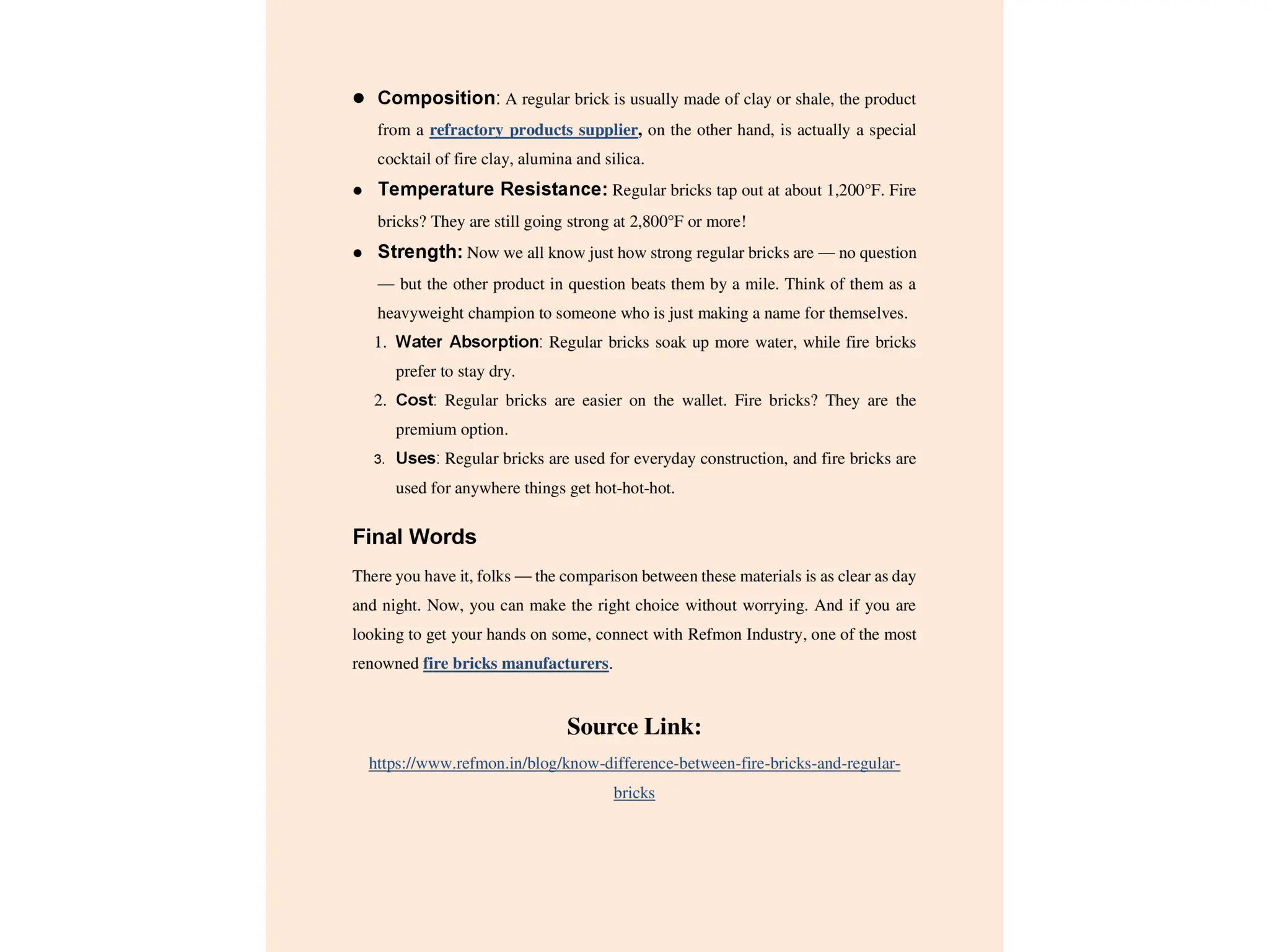 Fire Bricks Vs Regular Bricks - Know the Difference.pptx
