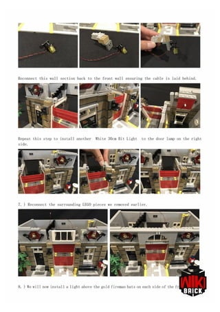 Manual Instruction Led Light for LEGO 10197 Fire Brigade Brick Kits | PDF