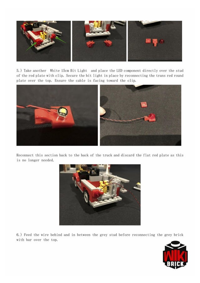 Manual Instruction Led Light for LEGO 10197 Fire Brigade Brick Kits | PDF