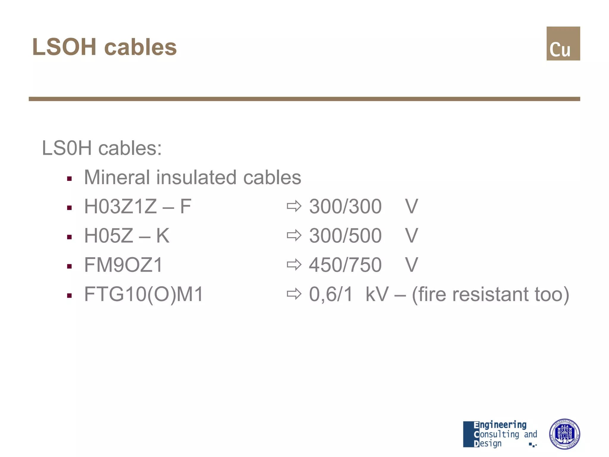 Fire cable sizing | PDF