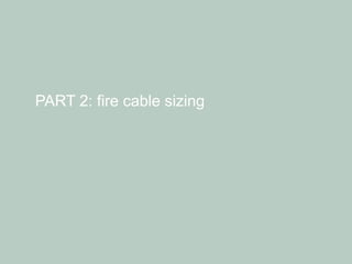 Fire cable sizing | PDF