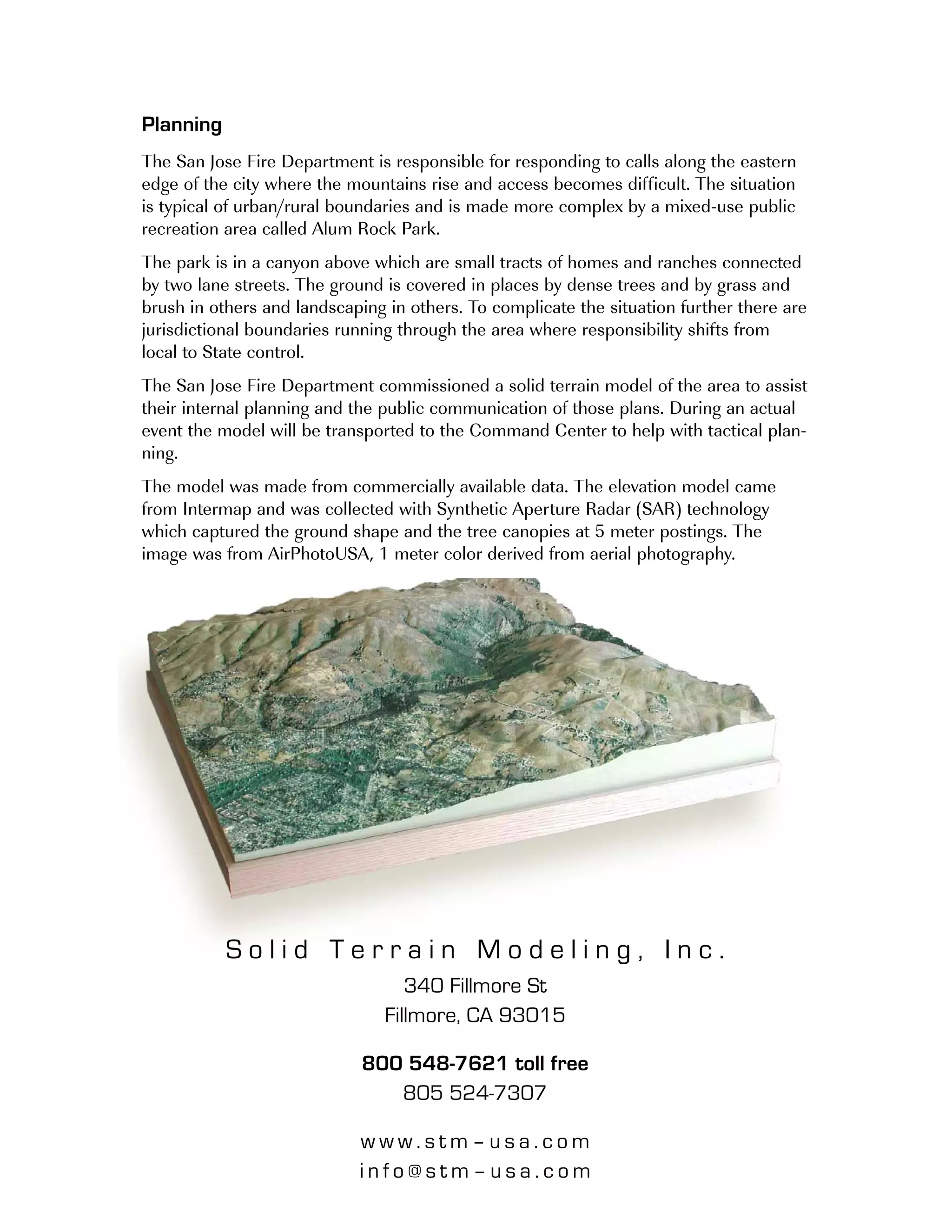 Solid Terrain Modeling, Inc.- Case Study - Firefighter Training | PDF ...