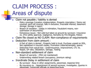 Fire Insurance claims | PPTX