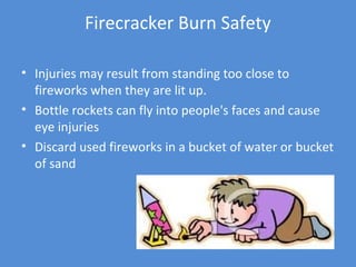 Firecracker Burns Safety | PPT