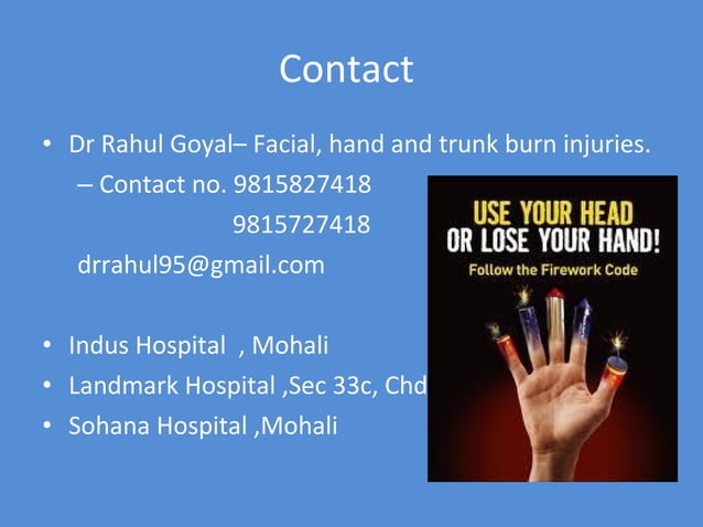 Firecracker Burns Safety | PPT