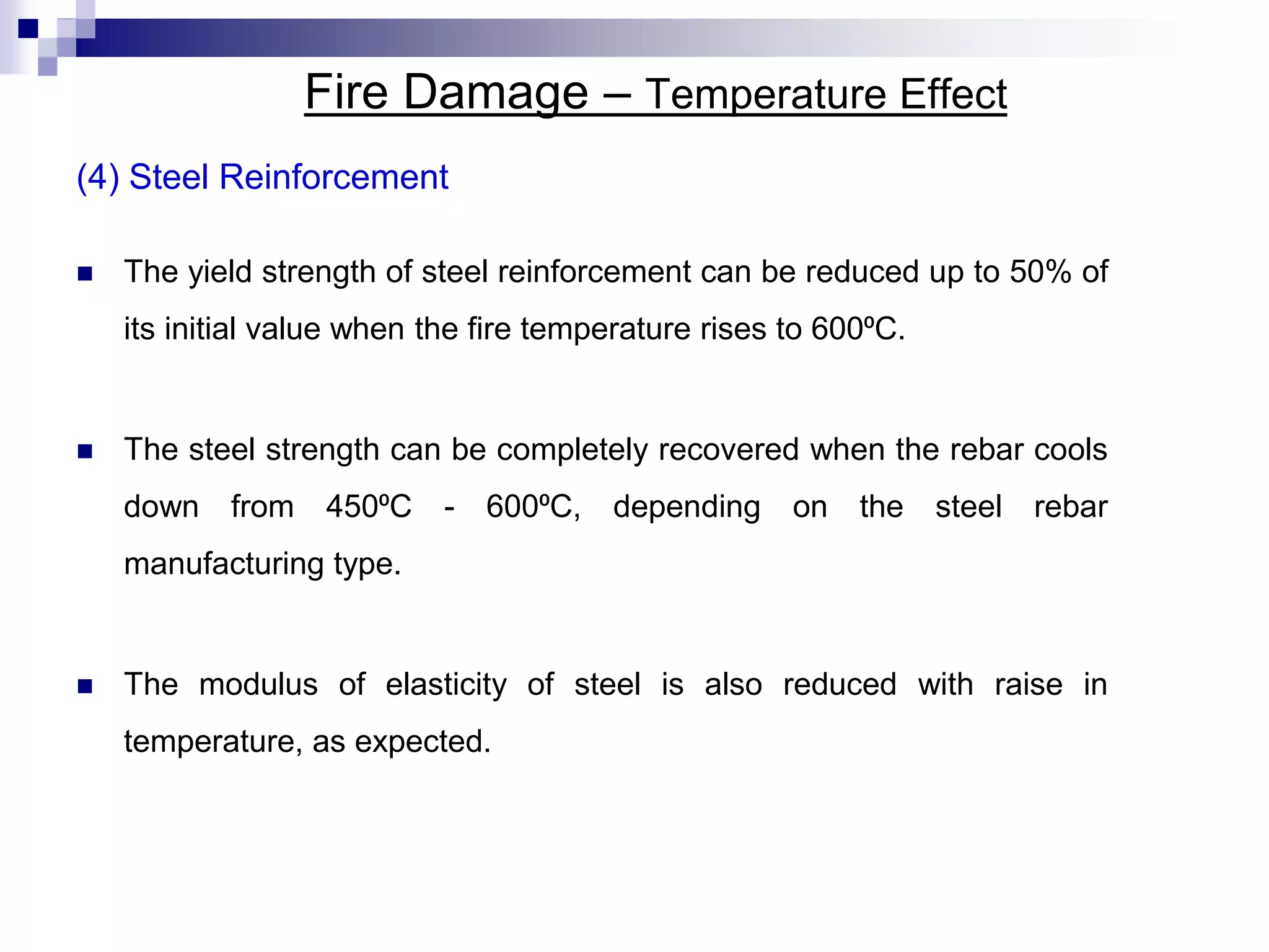 Fire damage, evaluation, ndt, and repair of concrete structures | PDF