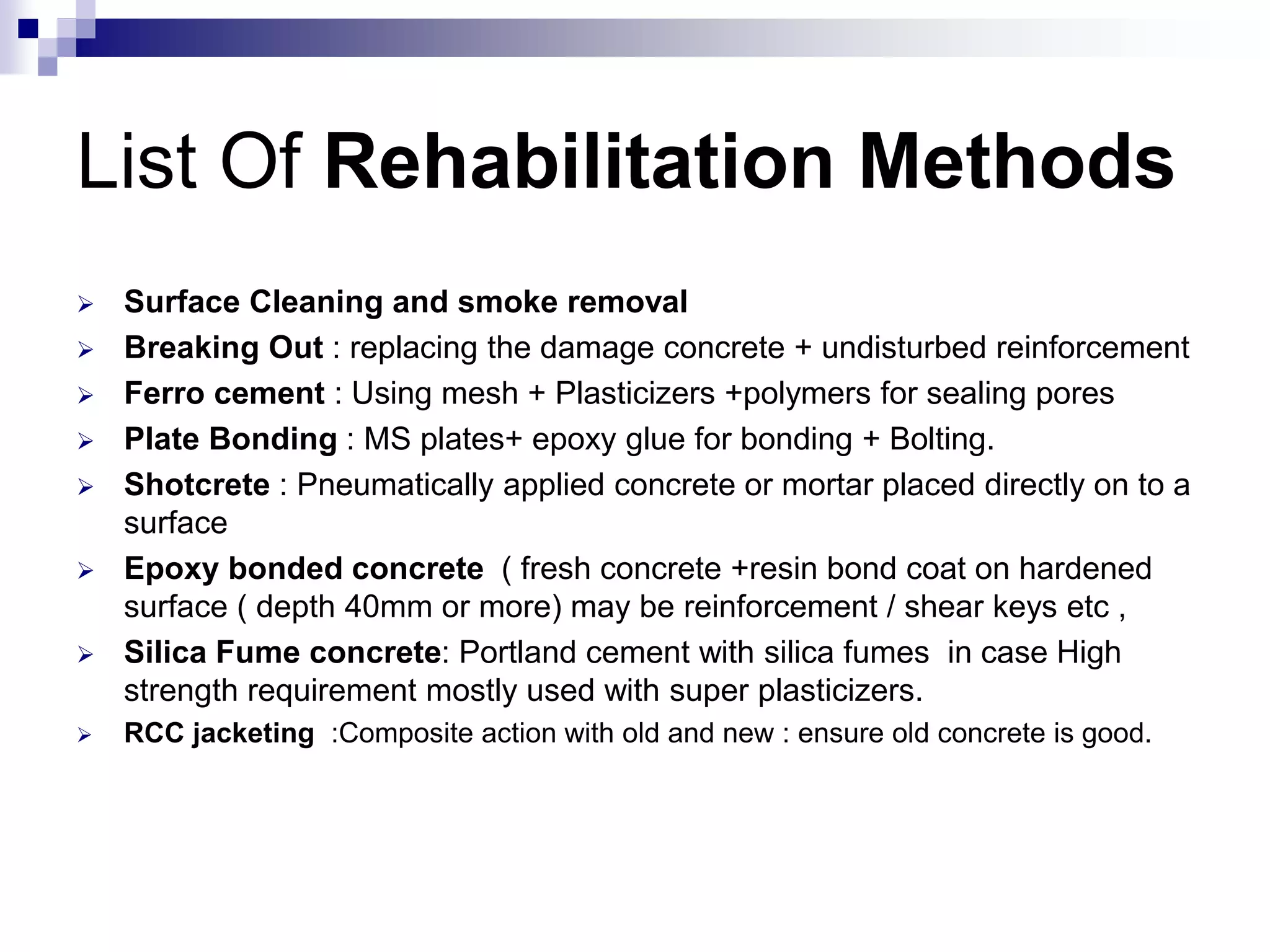 Fire damage, evaluation, ndt, and repair of concrete structures | PDF