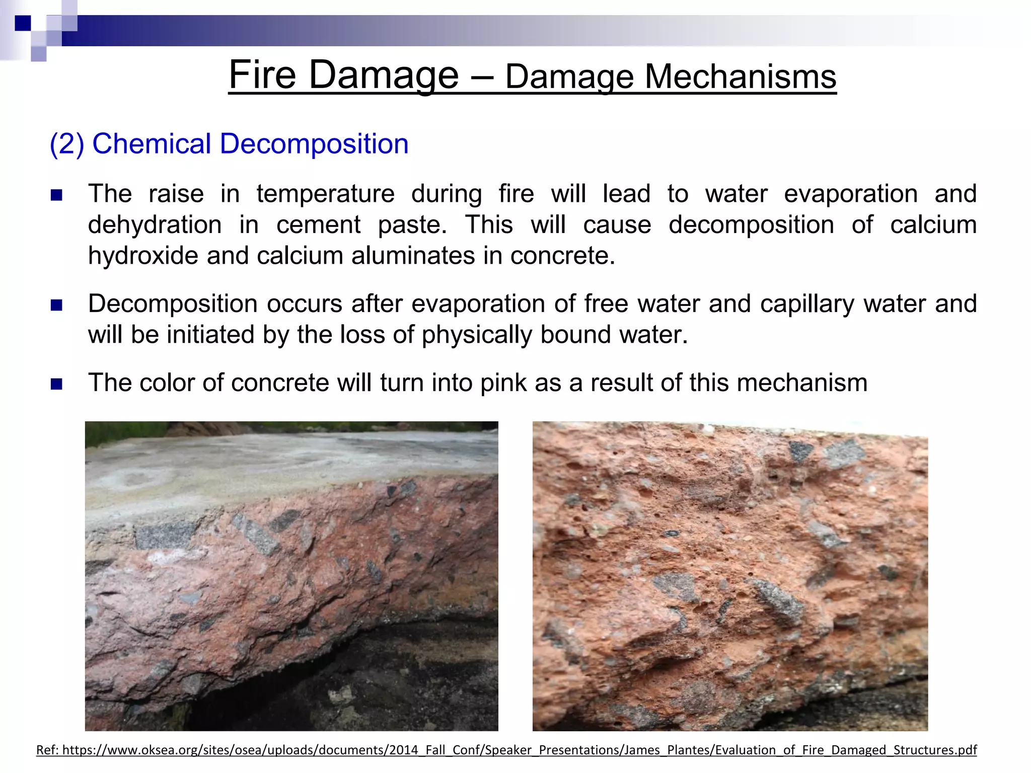 Fire damage, evaluation, ndt, and repair of concrete structures | PPT