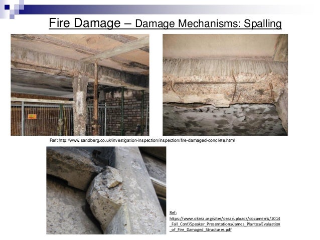 Fire damage, evaluation, ndt, and repair of concrete structures