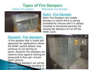 Concept of Fire damper by Md Yusuf | PPTX