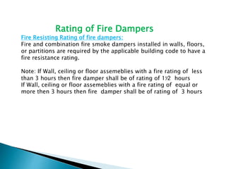 Concept of Fire damper by Md Yusuf | PPTX