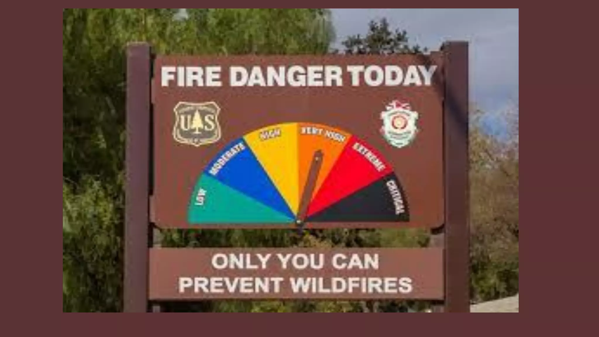 Fire danger today | PPT