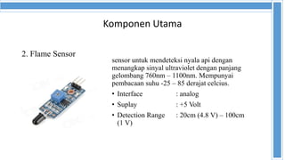 Fire detector and control pump using flame sensor | PPT