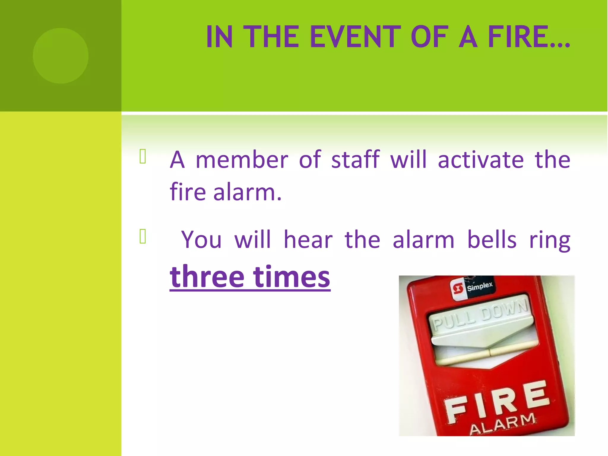 Fire drill procedure | PPT