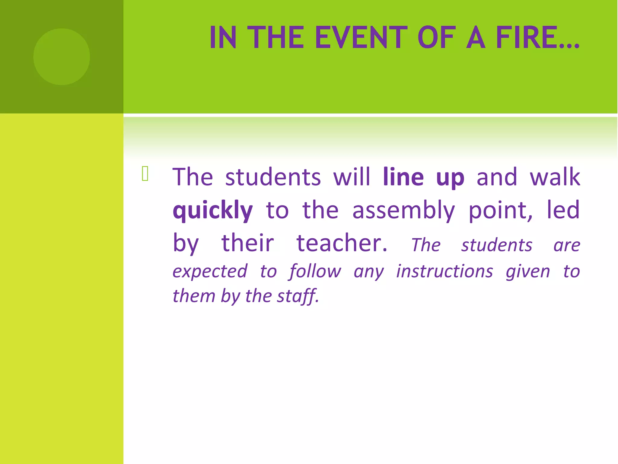 Fire drill procedure | PPT
