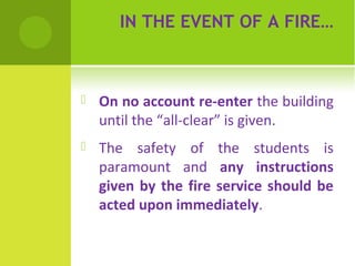 Fire drill procedure | PPT