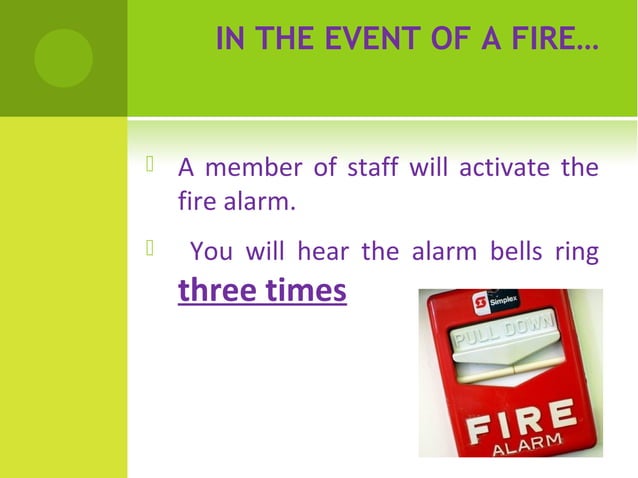 Fire drill procedure | PPT | Education