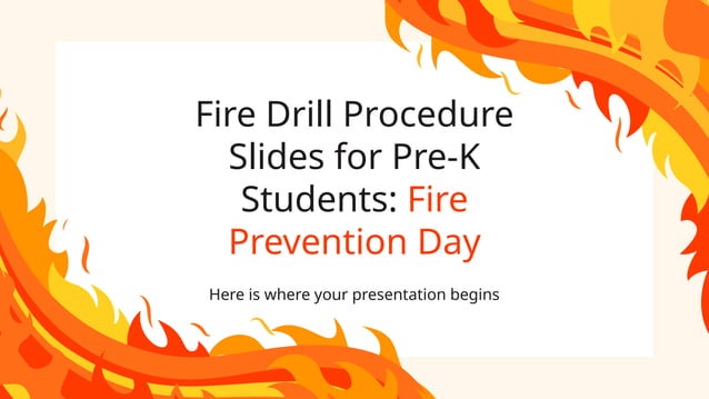 Fire Drill Procedure Slides for Pre-K Students_ Fire Prevention Day by ...