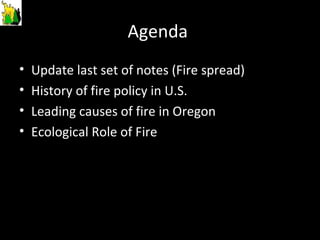 Fire ecology notes ppt | PPT