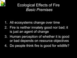 Fire ecology notes ppt | PPT