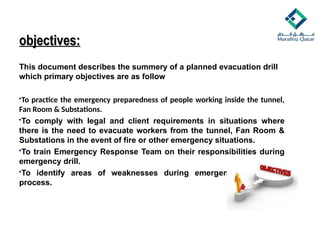 FIRE EMERGENCY EVACUATION DRILL PLAN- LUS.FM.MQ.OM.UTM.PLN.00013.ppt