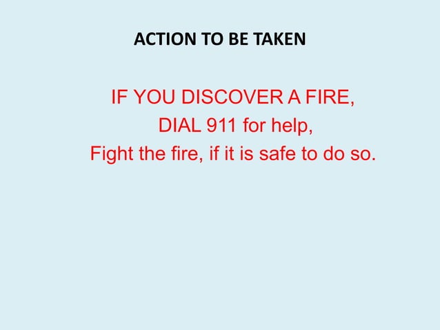 Fire Emergency Preparedness | Pptx