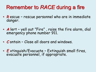 Fire emergency preparedness | PPTX