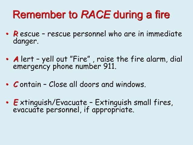 Fire emergency preparedness | PPTX