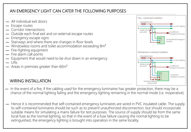 Fire escape lighting control | PPTX