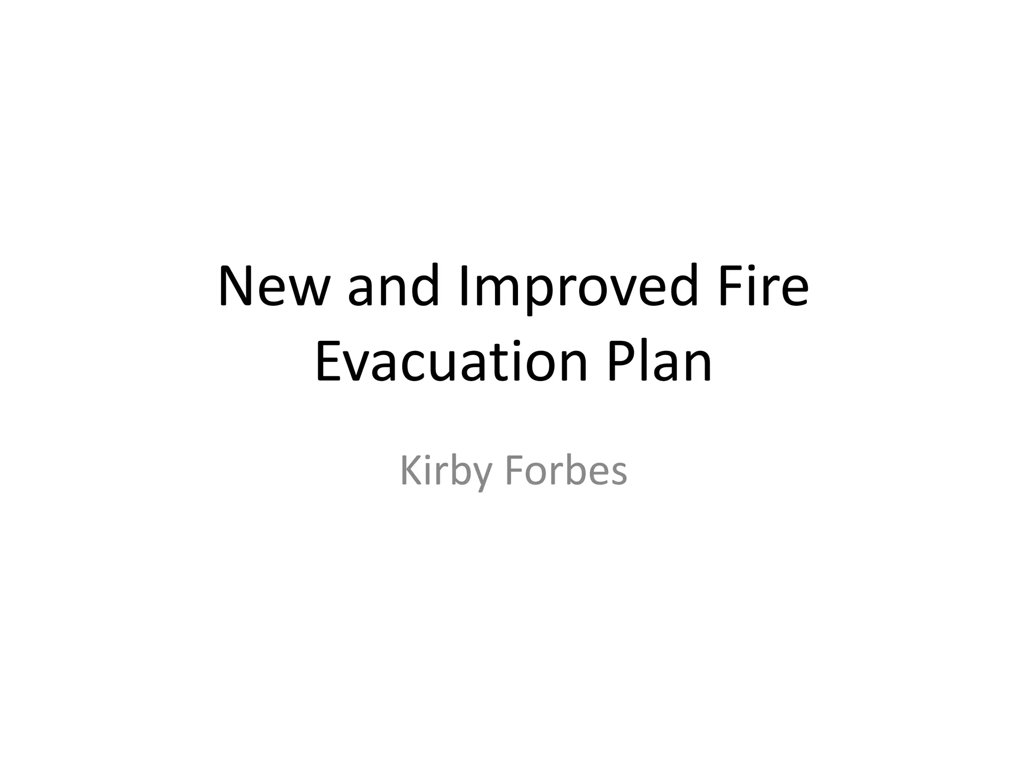 Fire evacuation powerpoint | PPTX