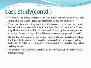 Fire & explosion hazards in welding -Safety | PPTX