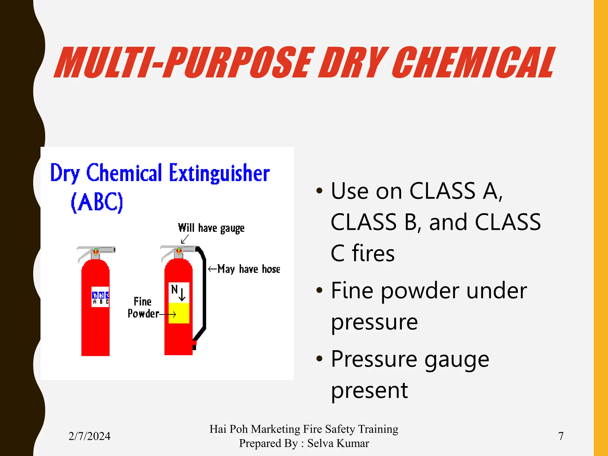 How to Use the Fire Extiguisher Training slide.ppt | Chemistry | Science