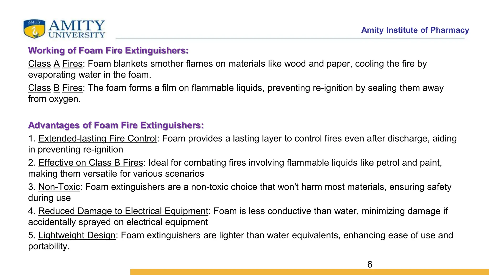 Fire Extinguishers, m pharma, process chemistry | PPTX