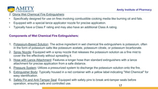 Fire Extinguishers, m pharma, process chemistry | PPTX